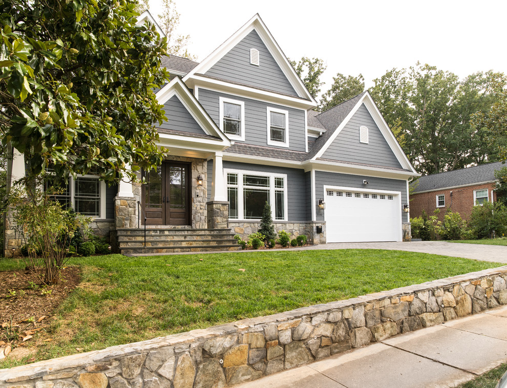 Luxury Transitional Home in Arlington, VA - Transitional - Exterior ...