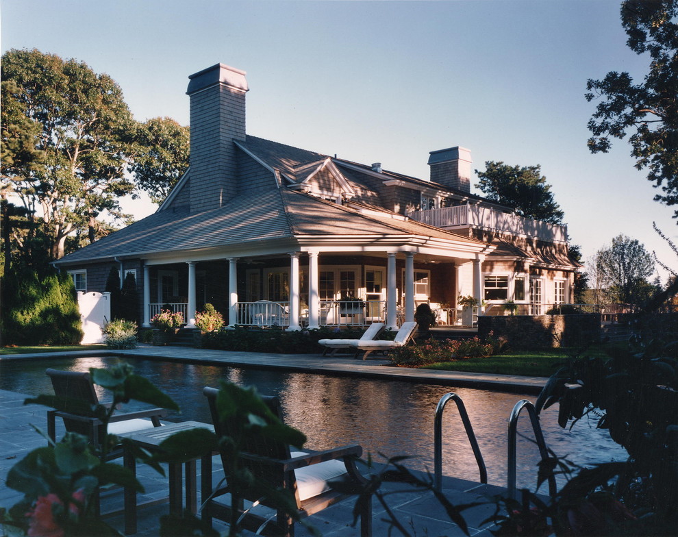 Lynne House - Traditional - Exterior - New York - by Bruce Nagel ...