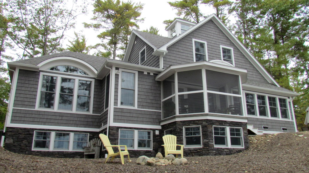 Maine Lake House - Traditional - Exterior - Boston - by Randall ...