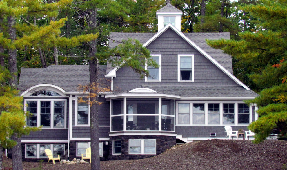 Maine Lake House - Traditional - Exterior - Boston - by Randall ...
