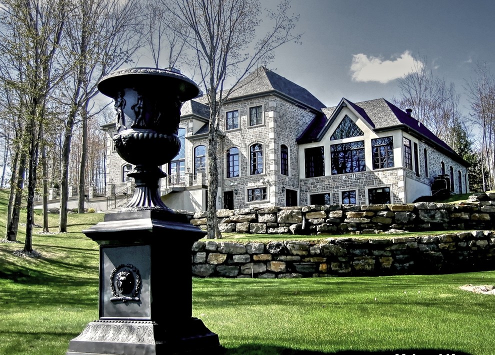 Manor in the Laurentian, Québec - Traditional - Exterior - Montreal ...