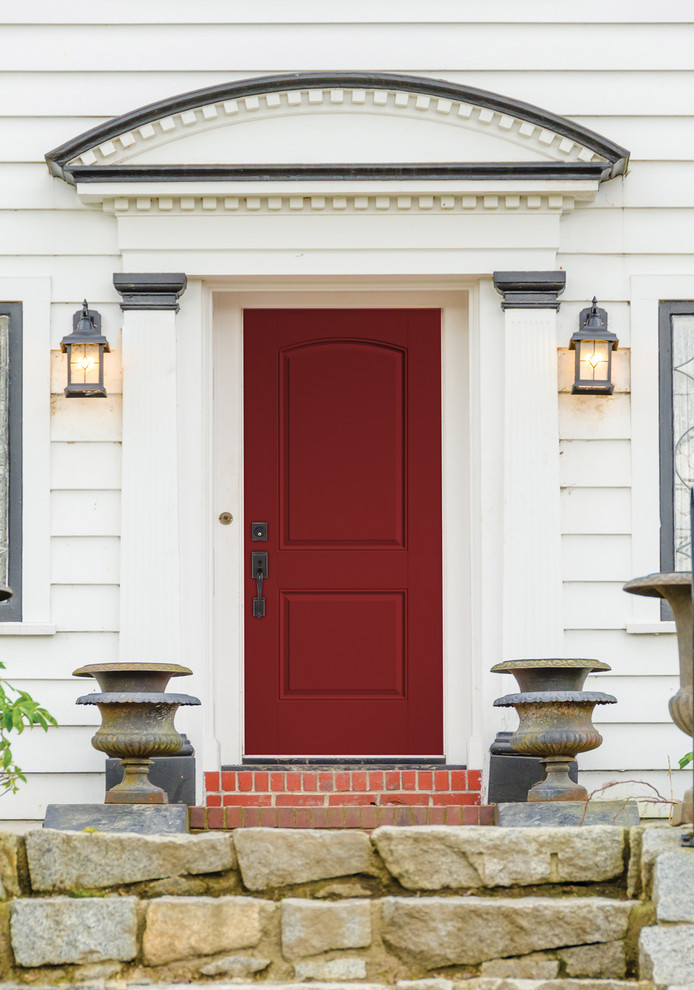 Masonite® Red Prefinished Exterior Doors - Traditional - Exterior - Los ...