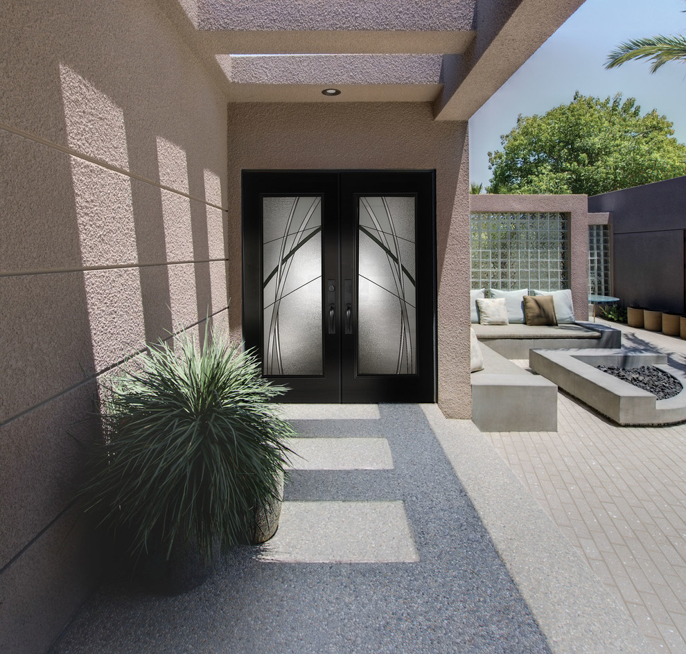 Masonite Belleville Smooth Full Lite Exterior Fiberglass Door - Modern ...