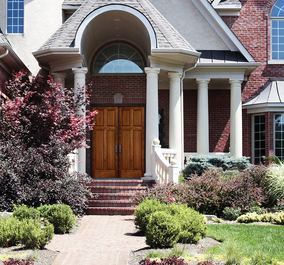 Masonite DuraStyle Le Chateau 4 Panel Alternate 4 (C422) Wood Exterior ...