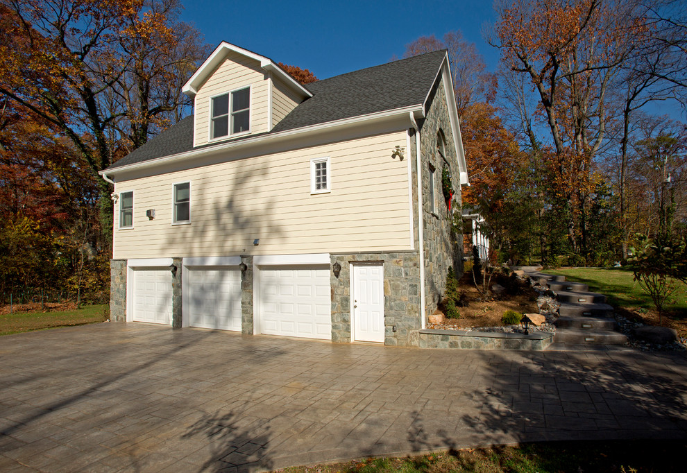 Master Suite Addition Over Three Car Garage PLUS - Exterior - New York ...