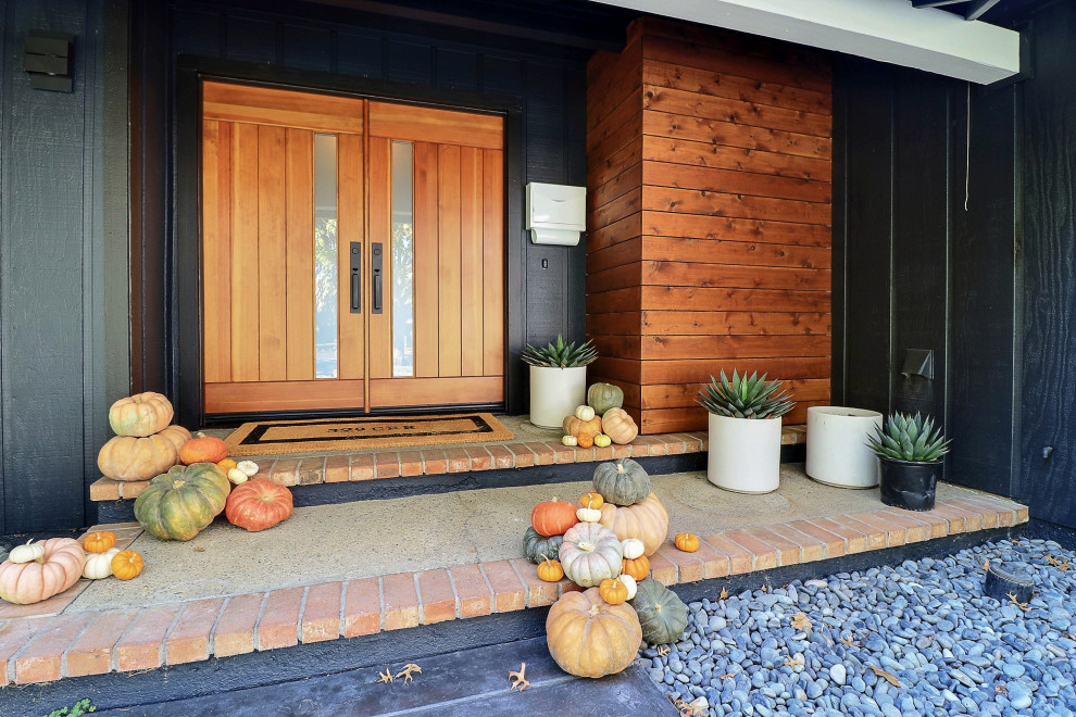 Front Entryway with Wood Paneling - Dobson - Façade - San Francisco ...