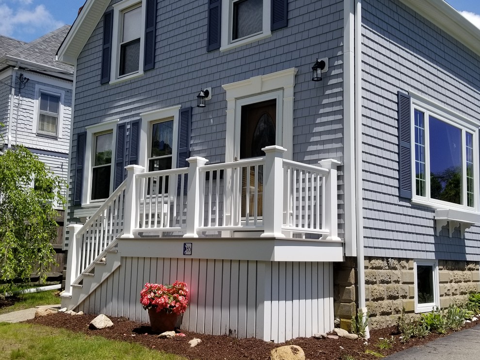 Mastic Cedar Discovery Vinyl Siding & AZEK Porch, Fairhaven, MA ...