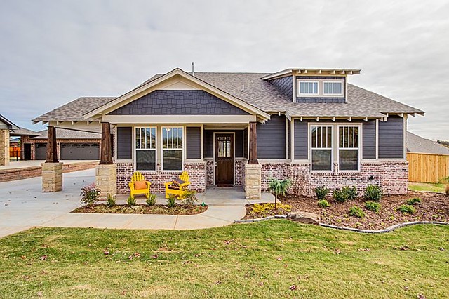 McCaleb Homes Lewis floorplan - Craftsman - Façade - Oklahoma City ...