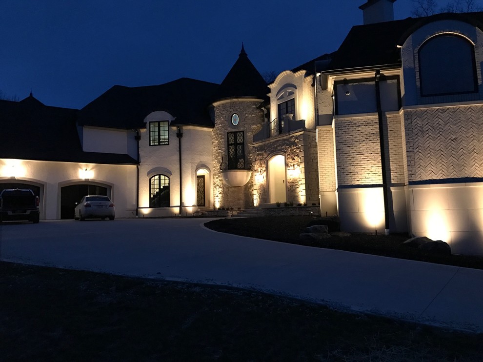 Medina, Ohio Outdoor Lighting Installation - Traditional - Exterior ...