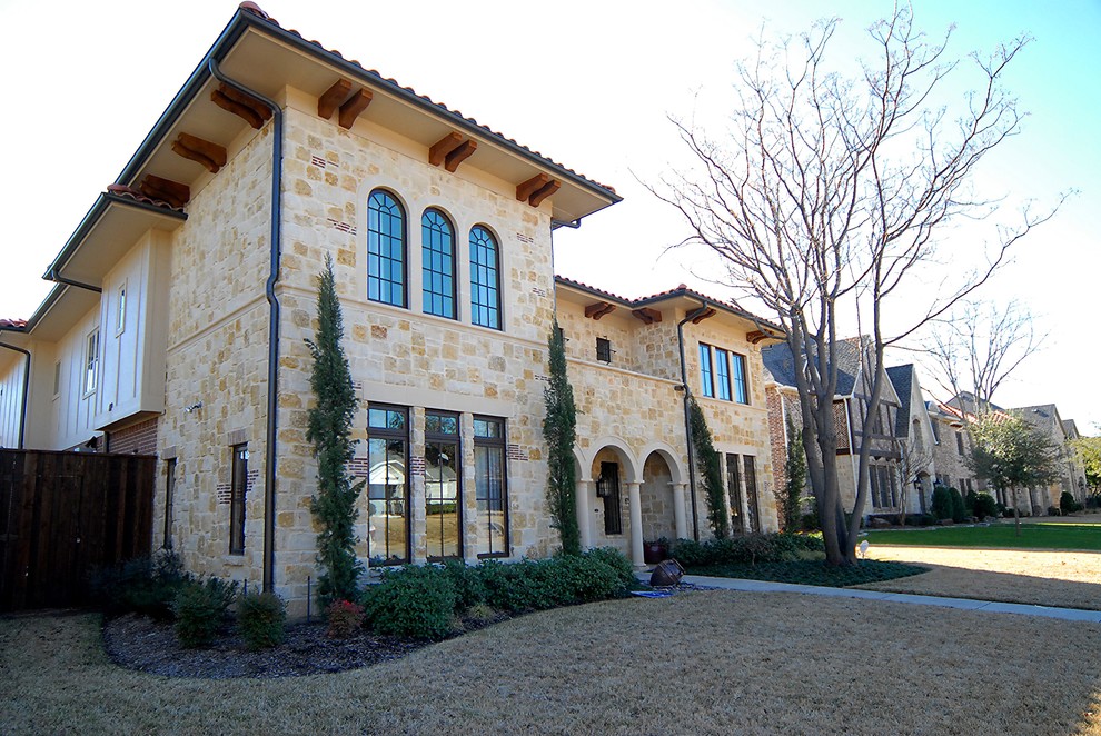 Mediterranean Style Tuscan Villa - Mediterranean - Exterior - Dallas ...