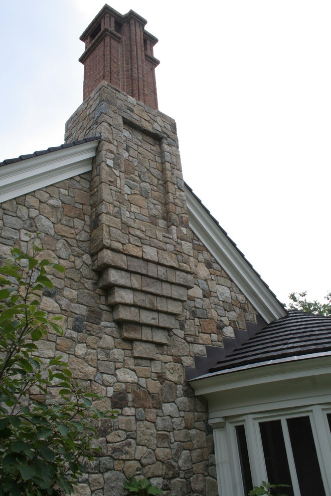 Mendham Field Stone Chimney - Traditional - Exterior - New York - by ...