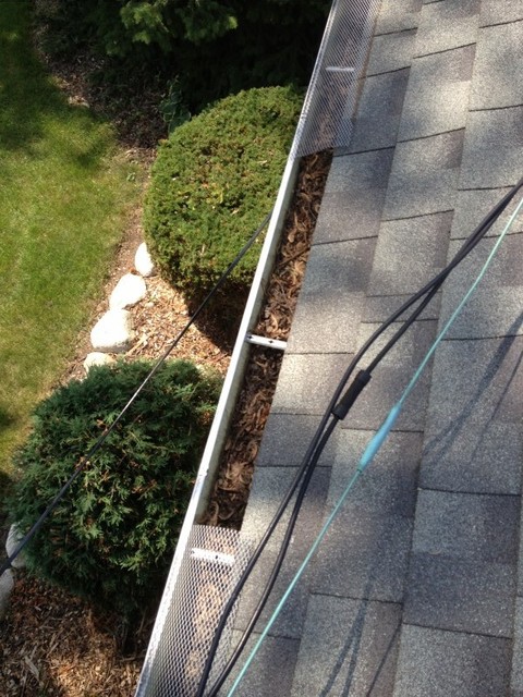 Metal Screen Gutter Guards - Traditional - House Exterior - Cleveland ...