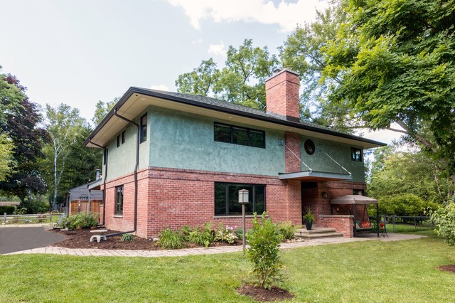 Mid Century Brick Ranch - Midcentury - House Exterior - Detroit - by D ...