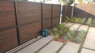 Mid Century Modern Fencing Revival - Midcentury - Exterior - Los ...