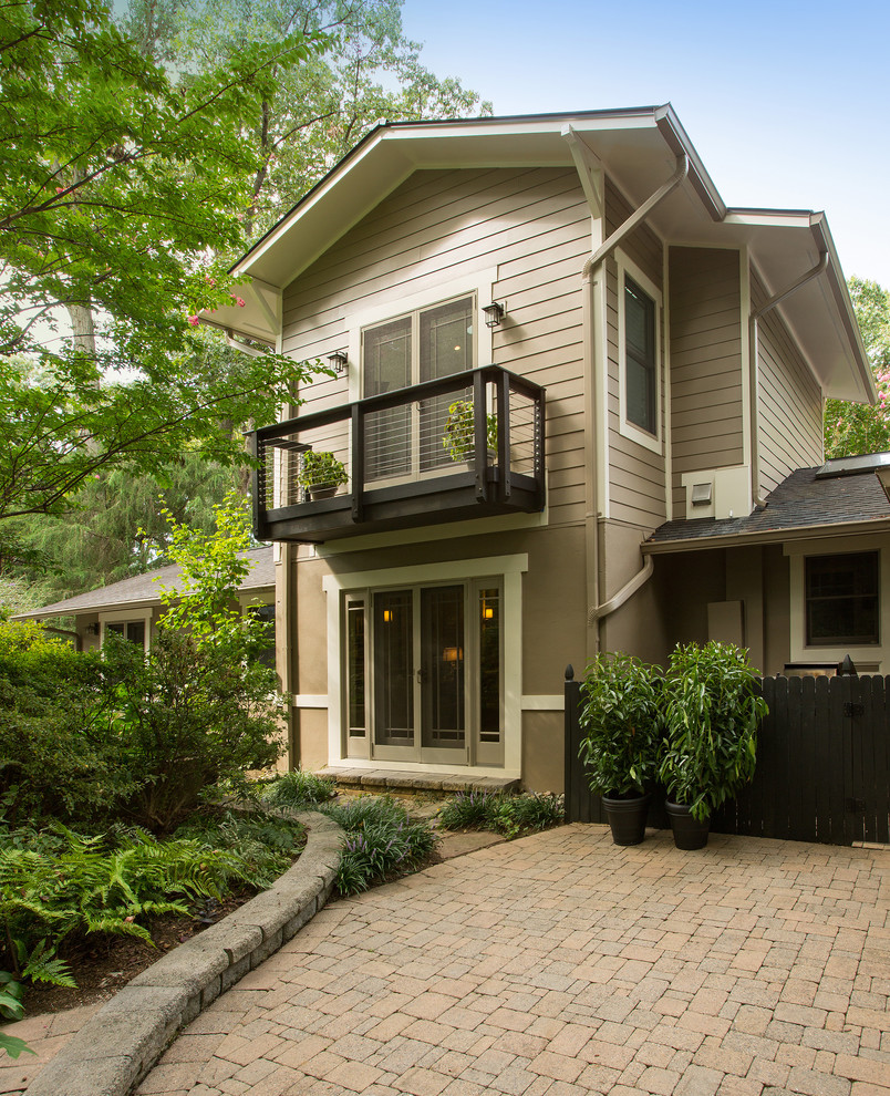 Midcentury Second Story Addition - Retro - Fachada - Washington D. C ...