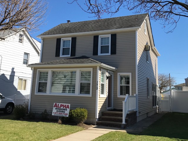 Mineola Siding - Vintage Wicker Clapboard Siding with Double Hung ...