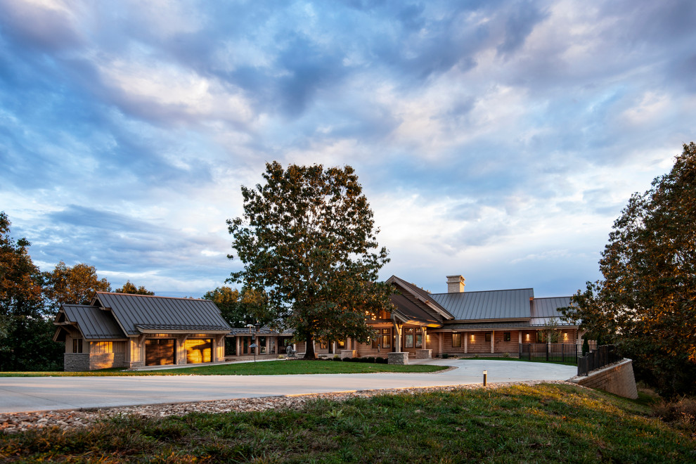Missouri Hybrid Log & Timber Home - Stone County Residence ...