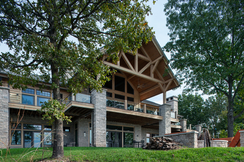 Missouri Hybrid Log & Timber Home - Stone County Residence ...