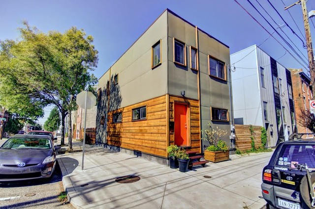 Modern 2-Story Row Home - Modern - House Exterior - Philadelphia - by ...