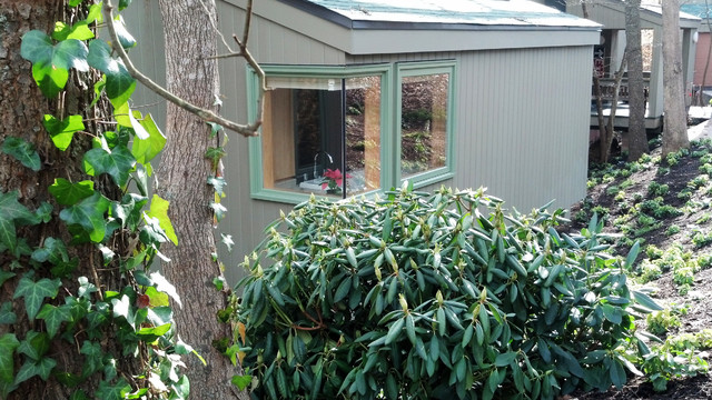 Modern Bathroom Addition, corner windows - Contemporary - House ...