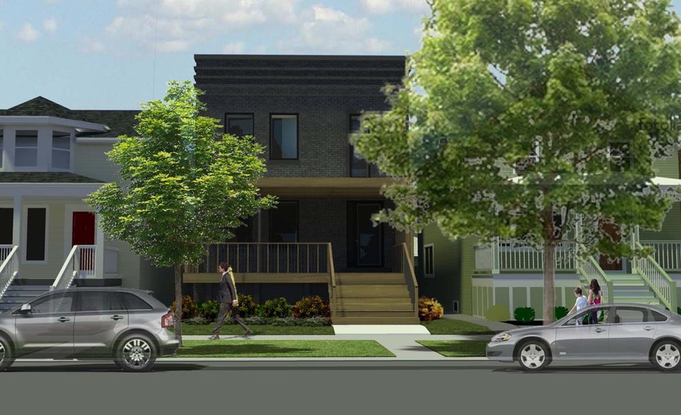 Modern Chicago Single Family Home Renovation - Modern - Exterior ...