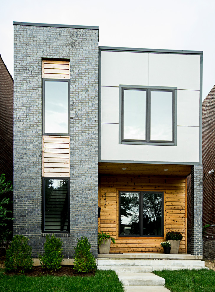 Modern City Infill House - Modern - Exterior - St Louis - by Tim ...