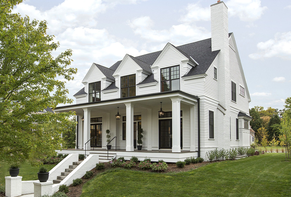 Modern Colonial Four-Square - Transitional - Exterior - Minneapolis ...