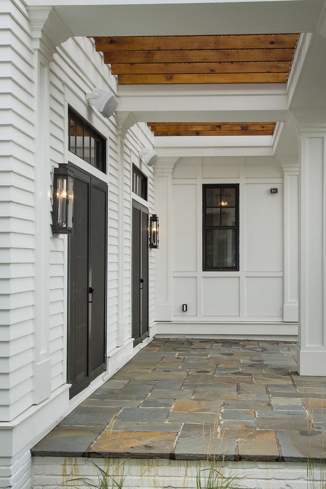 Modern Colonial Four-Square - Transitional - House Exterior ...