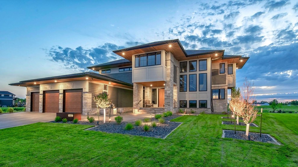 Modern Custom Home Build - Contemporary - Exterior - Other - by Fargo ...