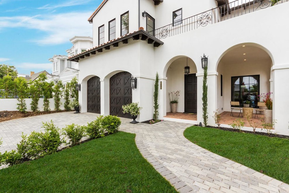 Modern Day Tuscan Home Remodel - Contemporary - Exterior - Los Angeles ...