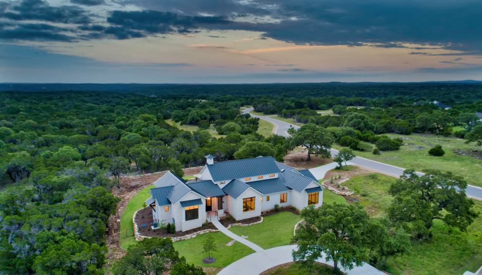 Modern Farmhouse Aerial View - Farmhouse - Exterior - Austin - by ...