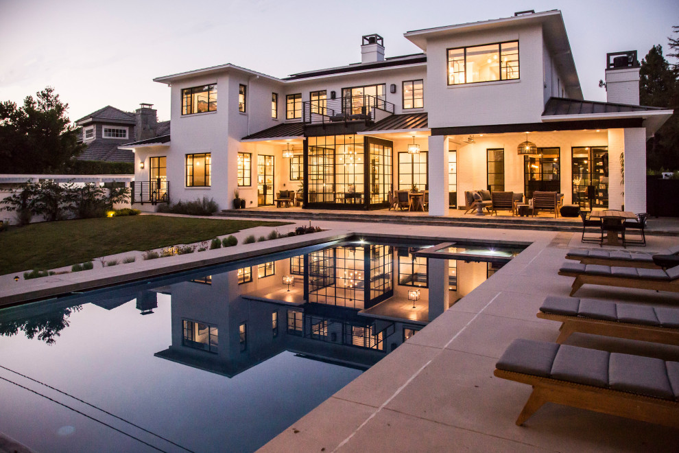 Modern Farmhouse in La Canada Flintridge - Farmhouse - Exterior - Los ...