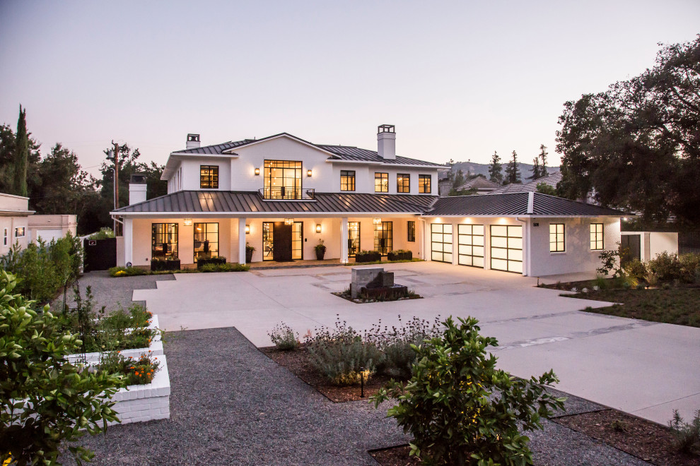 Modern Farmhouse in La Canada Flintridge - Farmhouse - Exterior - Los ...