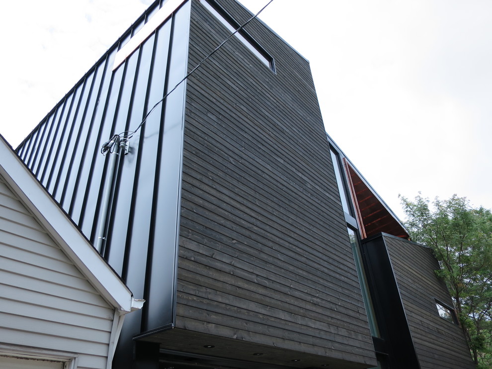Modern Home Exterior Metal Siding, Wood Siding & Copper - Contemporary ...