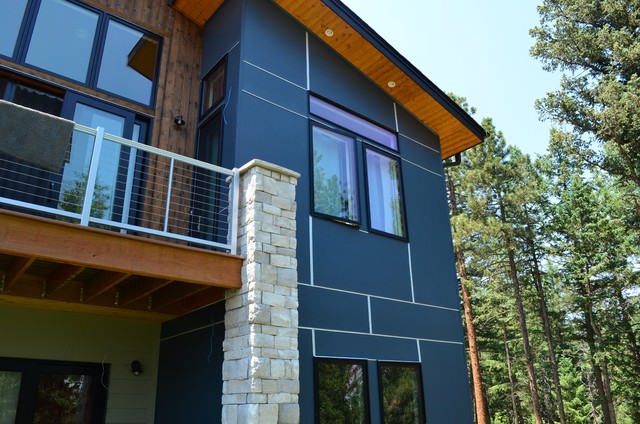 Modern Homes - James Hardie Siding - Evergreen, CO - Moderno - Fachada ...