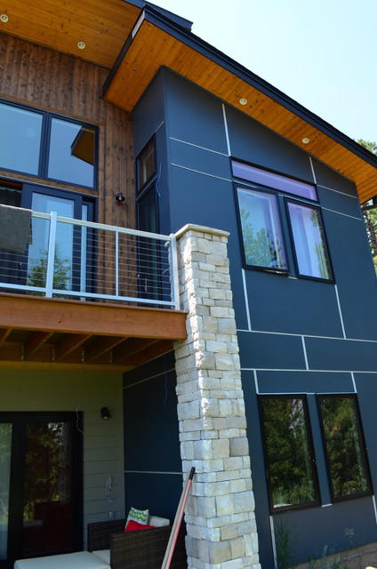 Modern Homes - James Hardie Siding - Evergreen, CO - Moderno - Facciata ...