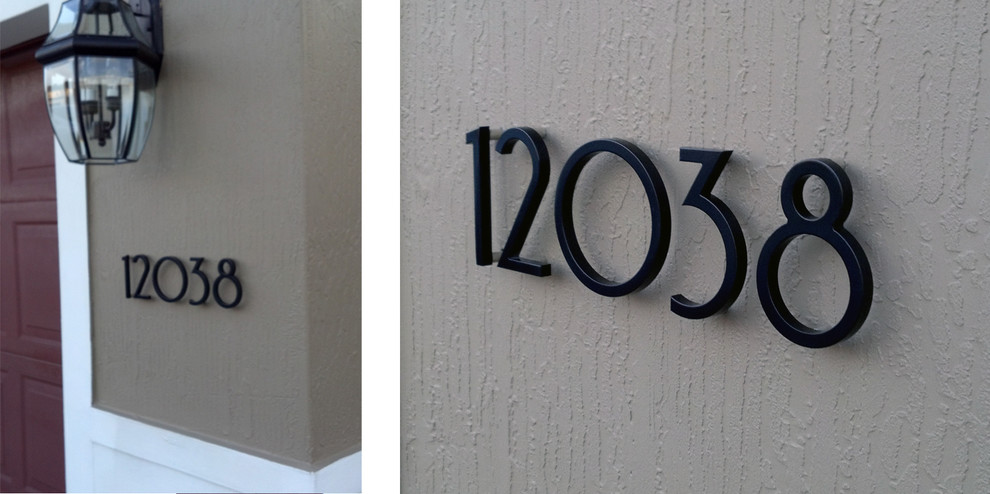 modern house numbers - customer photo - Modern - Exterior - Phoenix ...
