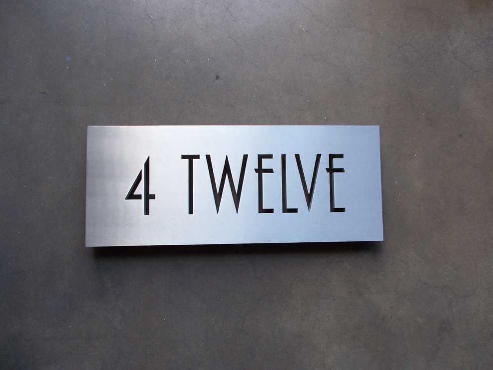 modern house numbers - plaques - Modern - Exterior - Phoenix - by ...