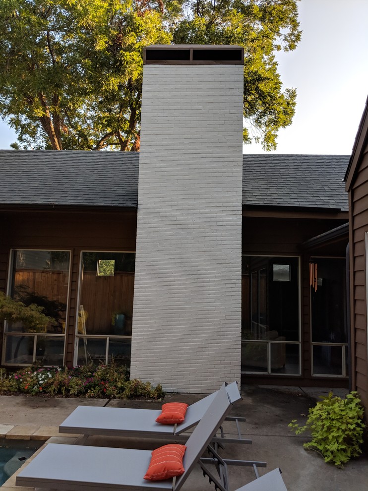 Modern House with Minimal Brick Gets Flat Lime Face Lift - Industrial ...