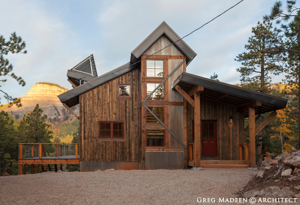 Modern Mining Strawbale Get-Away - Transitional - Exterior ...