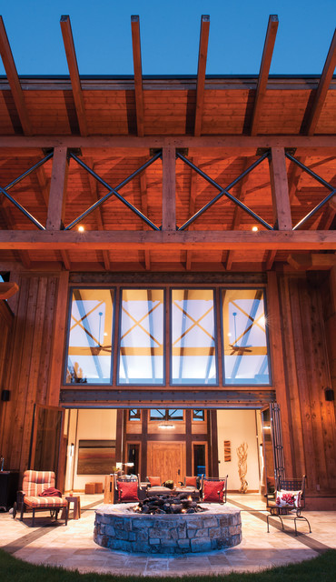 Mountain Timber Frame Porch