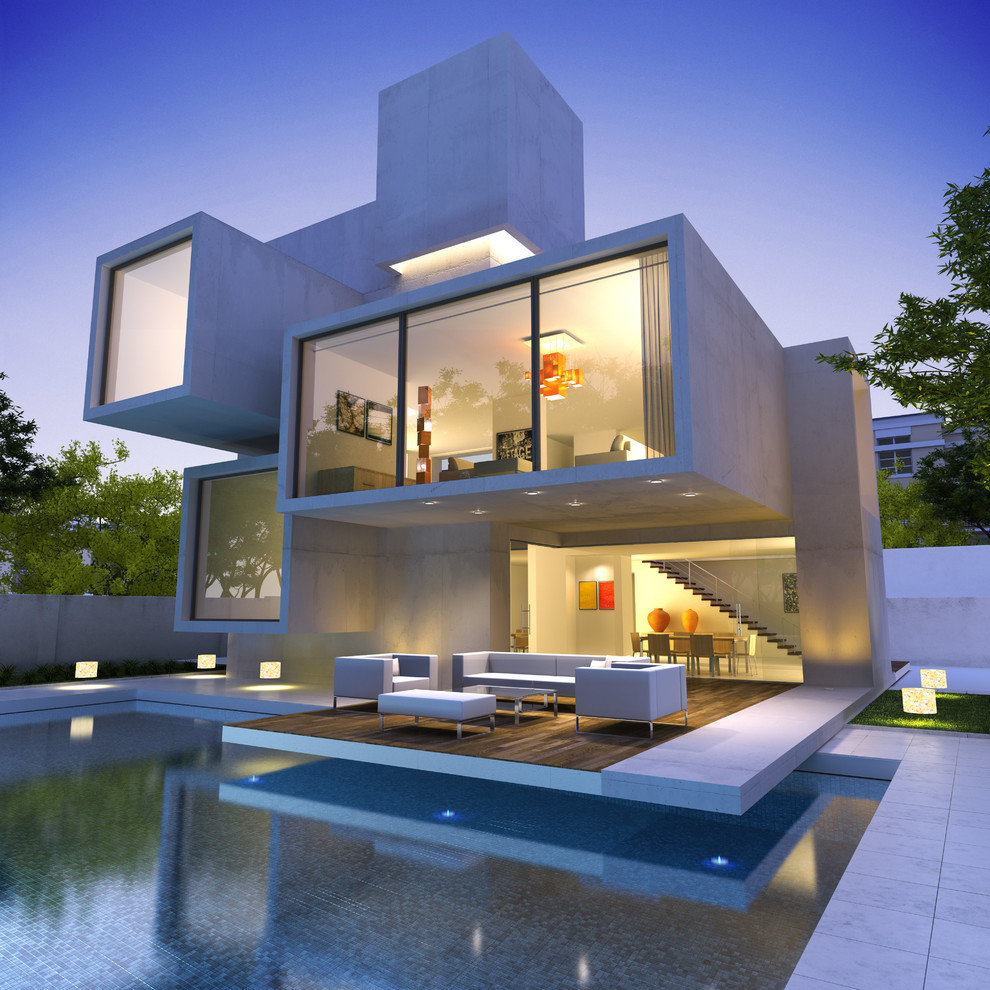 Modern New House Design - Modern - Exterior - Detroit - by RYJC Design ...