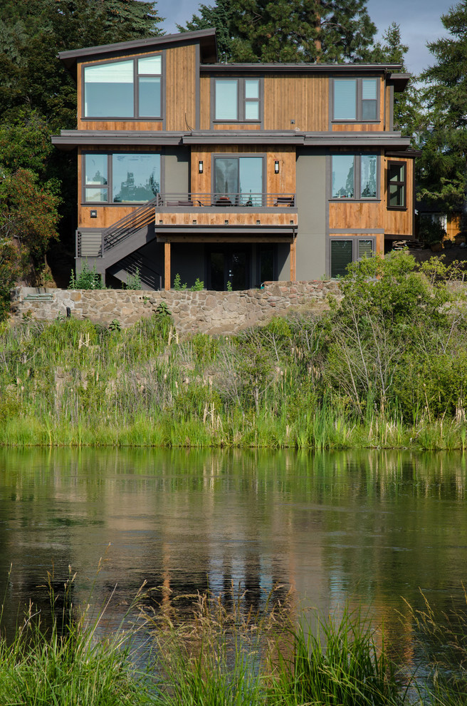 Modern Riverfront - Modern - Exterior - Other - by Legum Design | Houzz