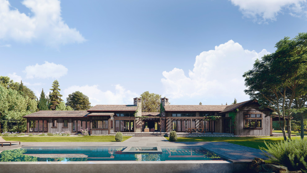 Modern Rustic - House in Alamo - Rustic - Exterior - San Francisco - by ...