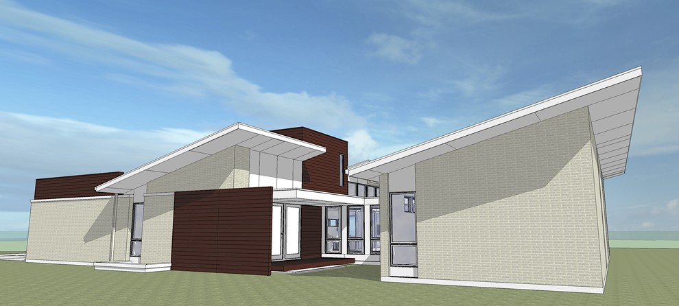 Modern Suburban Ranch Home - Modern - Exterior - Chicago - by Ballack ...