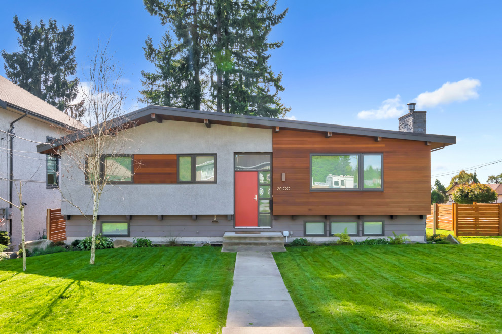 Modern transformation of 1960's home - Modern - Exterior - Vancouver ...
