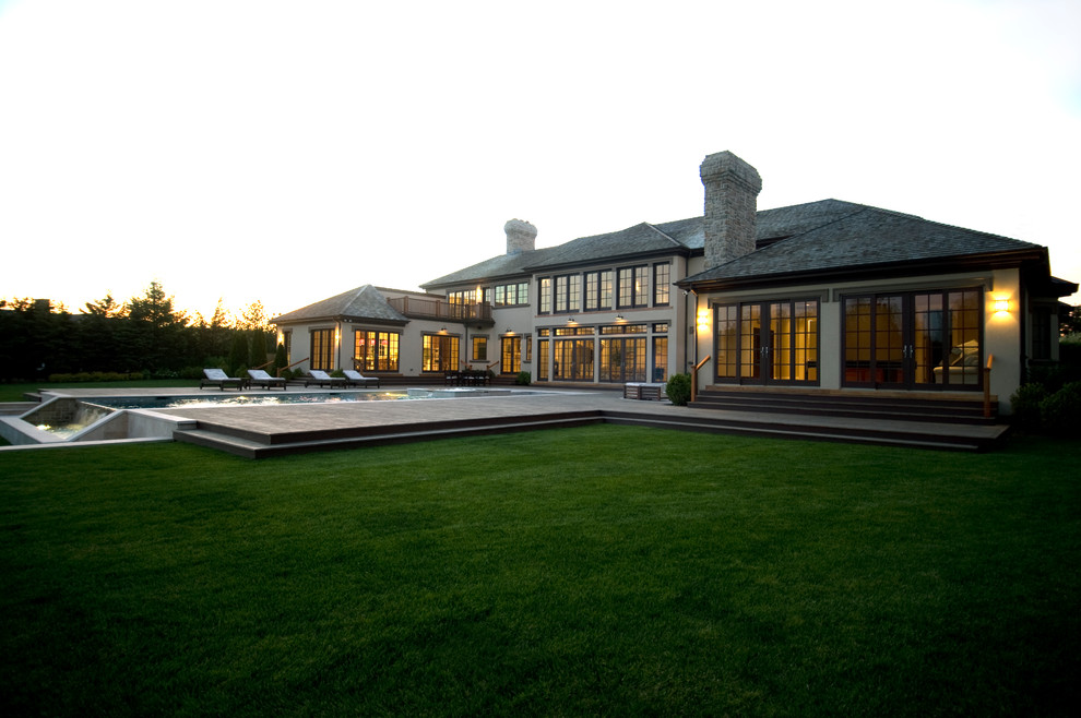 Modern Tuscan Estate - Traditional - Exterior - New York - by Perello ...