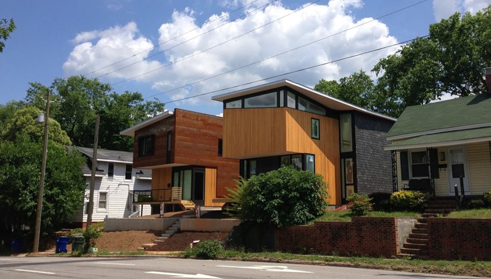 Modern Urban Infill Houses in an Old Neighborhood - Modern - Exterior ...
