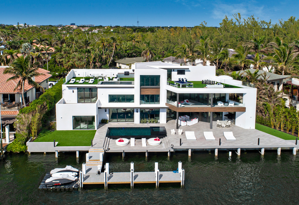 Modern Waterfront Living - Modern - Exterior - Miami - by Architectural ...