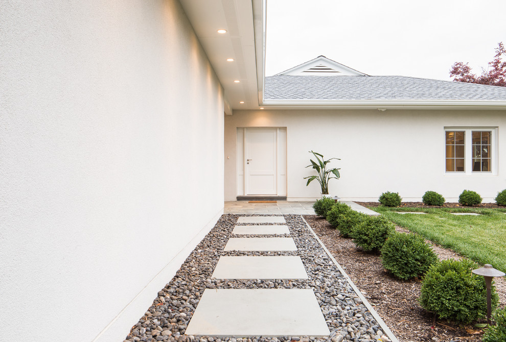 Modern White Home Renovation in Philadelphia - Modern - Exterior ...